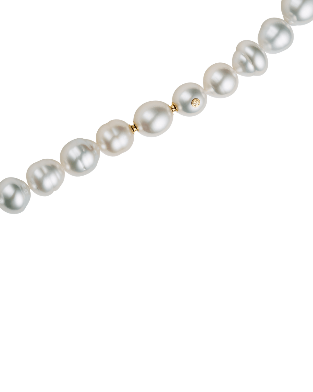 Delfini Pearl Choker Strand Necklace | 10-14mm Pearls and Rose Gold