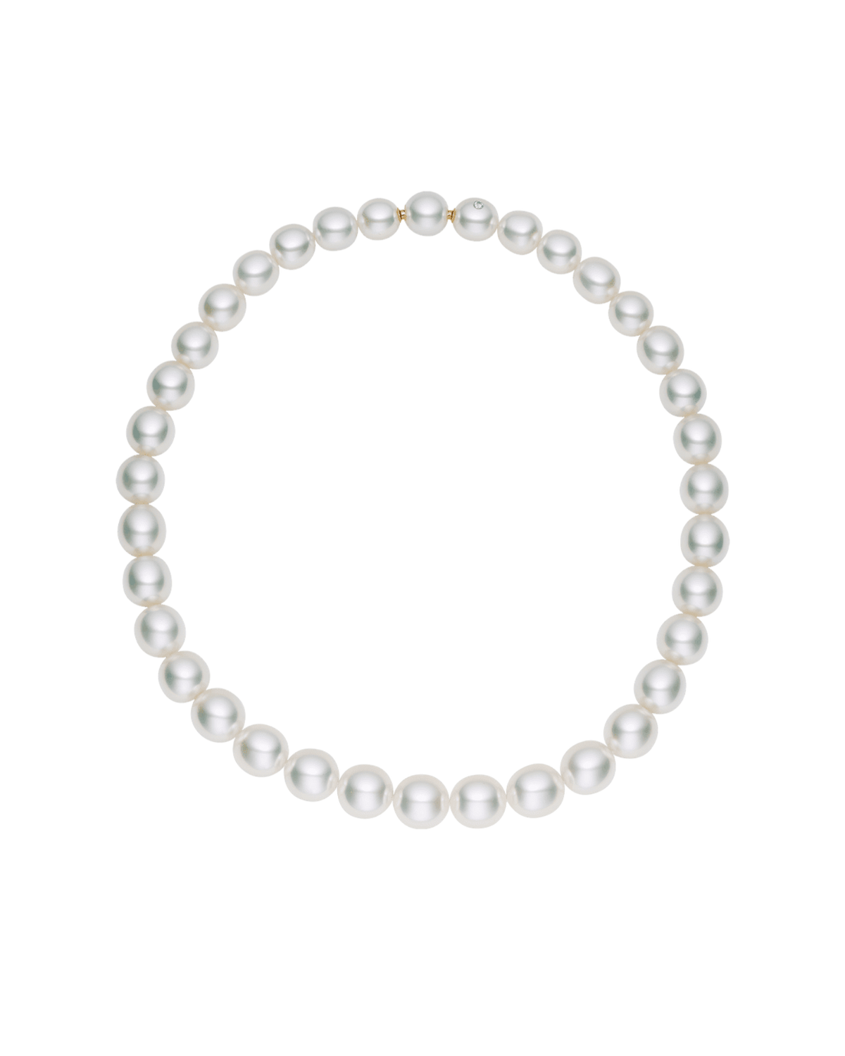 Paspaley Oval Pearl Strand Necklace | 10-12mm Oval Pearls and Paspaley