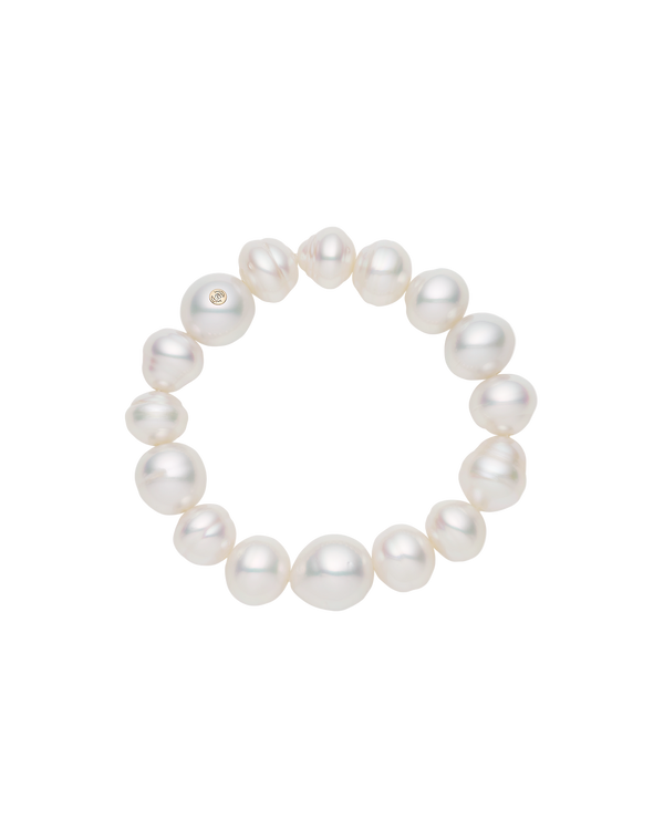 Delfini Pearl Strand Bracelet | 11-14mm Pearls and Rose Gold
