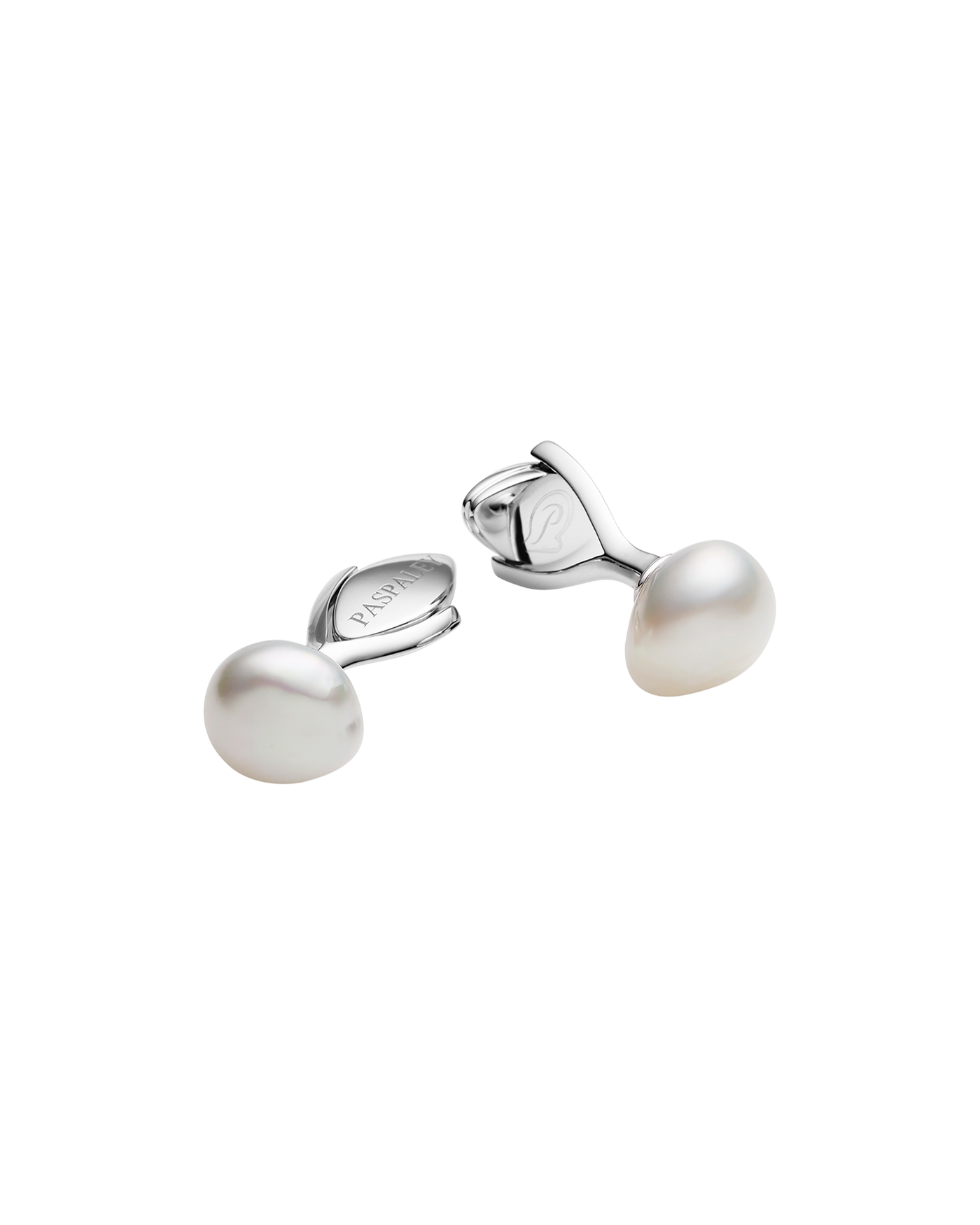Paspaley Pearl Cufflinks | 11mm Keshi Pearls and White Gold