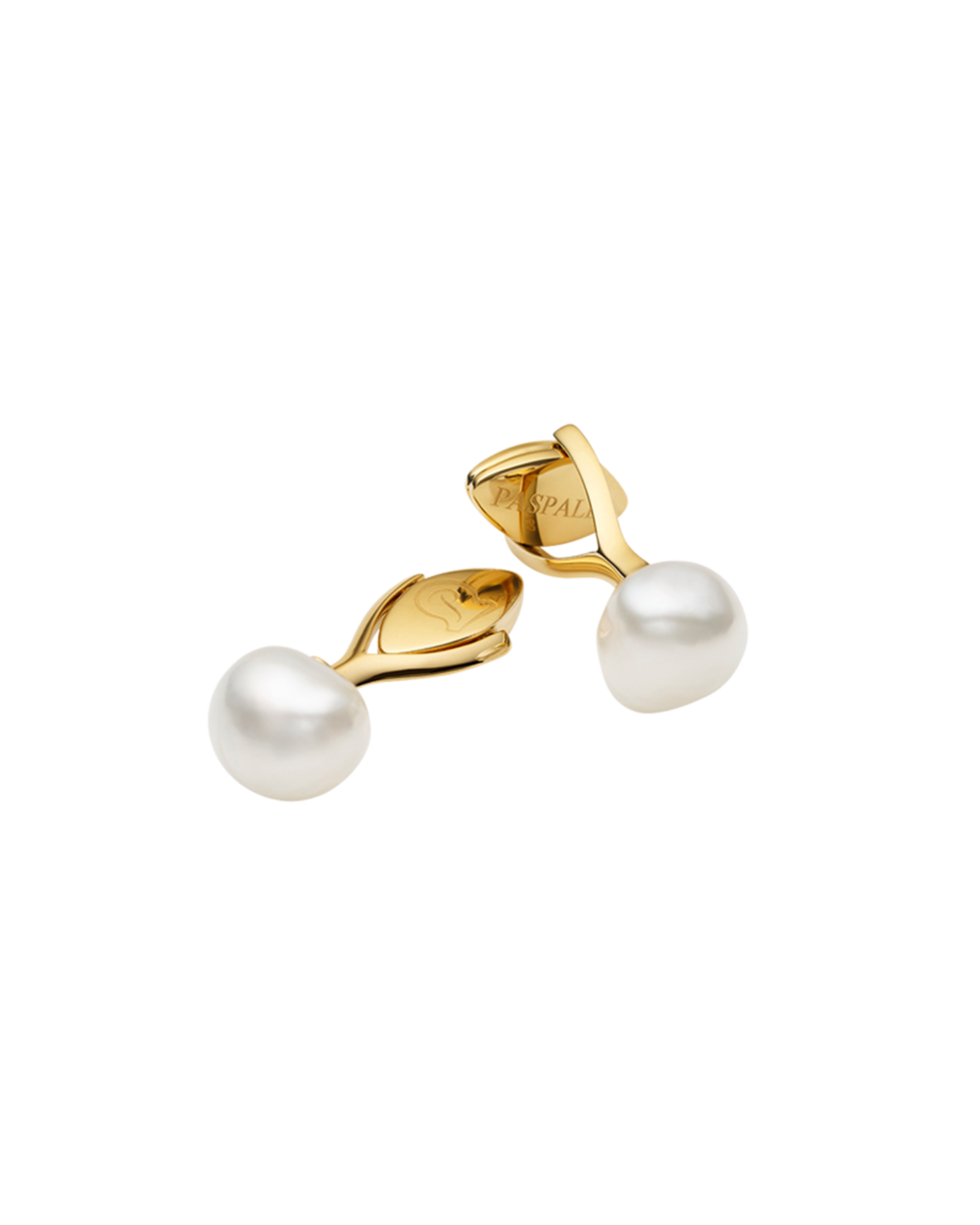 Paspaley Pearl Cufflinks | 11mm Keshi Pearls and Yellow Gold