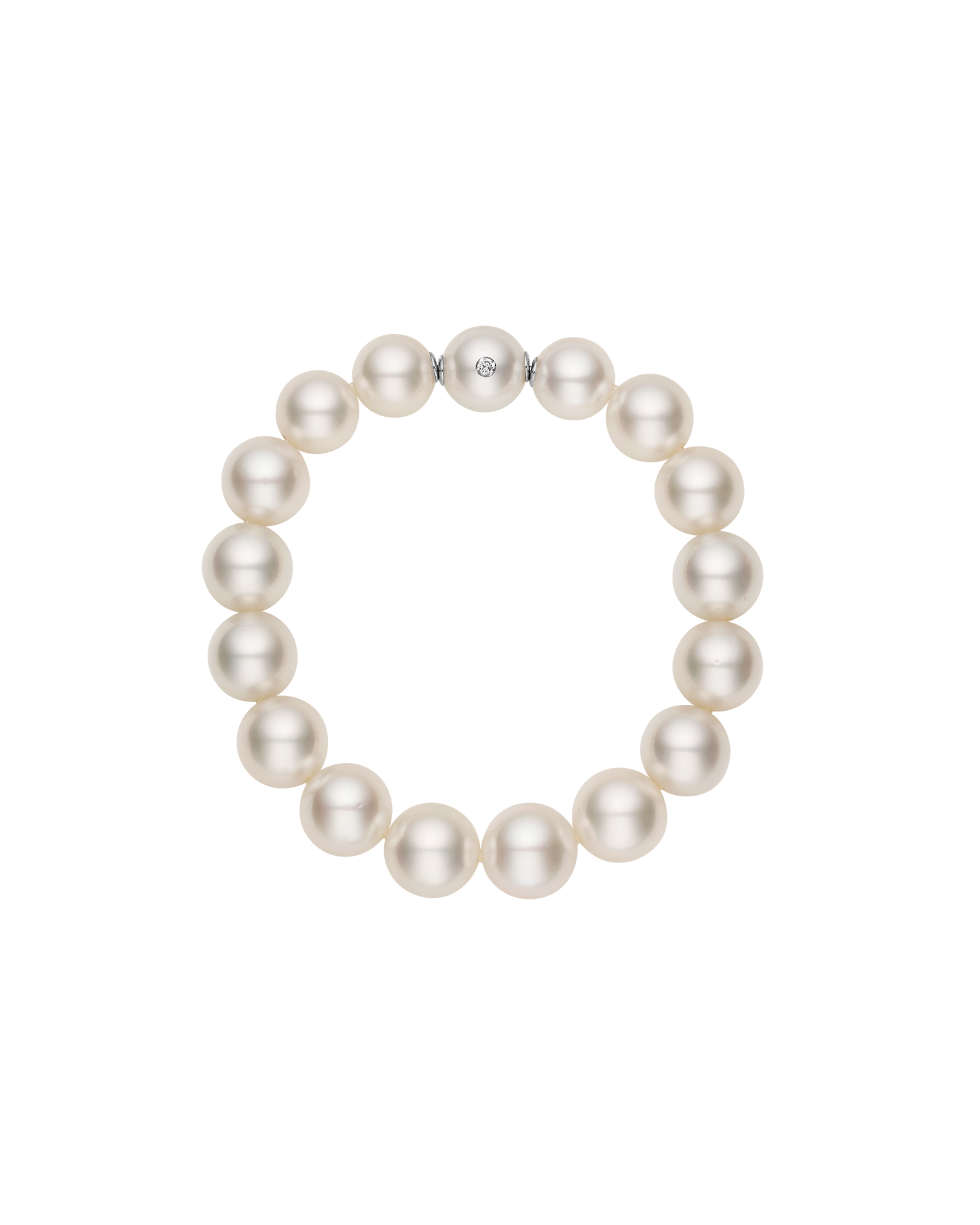 Paspaley Round Pearl Strand Bracelet | 10-11mm Round Pearls and Paspal