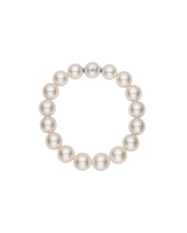 Paspaley Round Pearl Strand Bracelet | 10-11mm Round Pearls and Paspal
