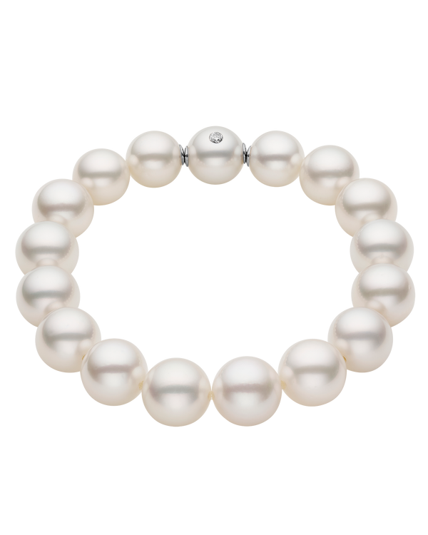 Paspaley Round Pearl Strand Bracelet | 10-11mm Round Pearls and Paspal