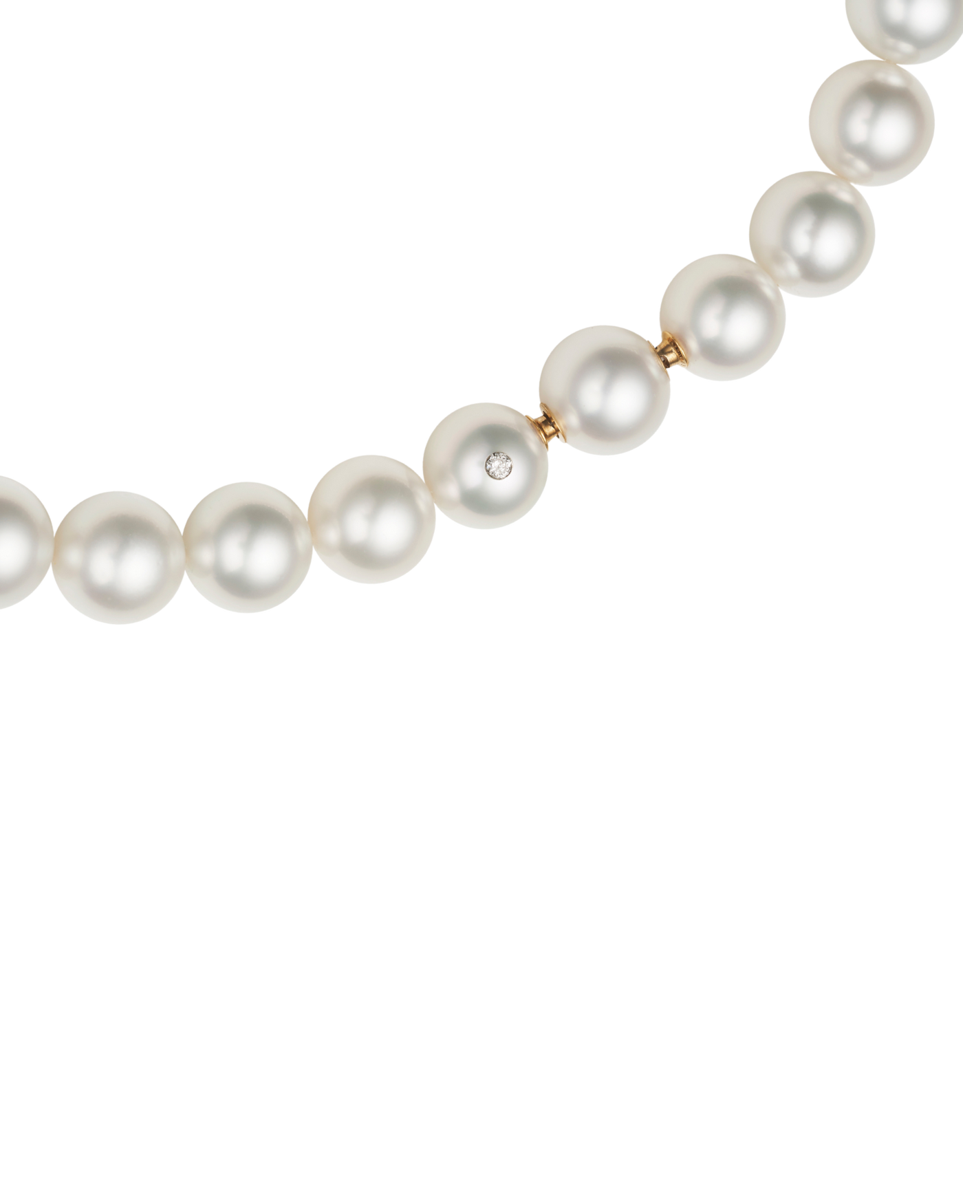 Paspaley Round Pearl Strand Necklace | 12-13mm Round Pearls and Paspal